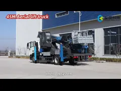 China 25-58m Cherry Picker Mounted Scissor Mobile Mast Aerial Lift Work Platform Truck for sale