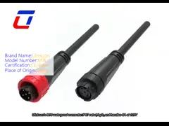 M16 5 Pin 300V Push Lock Waterproof Circular Connector IP67 For Heavy-Duty Applications