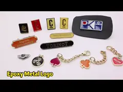 Custom Metal Epoxy Logo for Bag