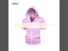 China Women's Polyester Sublimation Hoodies T Shirts Zip Up Blank Sweatshirts for sale