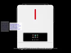 3600W/3600VA Hybrid Solar Inverter  Pure Sine Wave 110v/120v  120a Mppt Charge Controller Compatible With Batteries Shunxiang Energy
