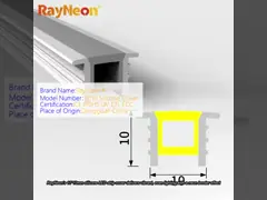 China Silicone LED Strip Light Cover 10*10mm Indoor Flexible LED Strip Cover With Neon Border for sale