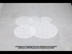 China 2.4" Steam Paper For Cooking Silicone Coating Waterproof Non Stick 40gsm for sale