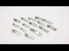 Nickel plated custom logo metal bag zipper puller