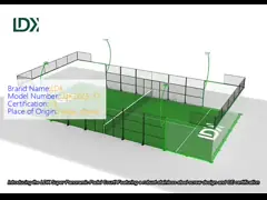 Super Panoramic Padel Court Structure with Stainless Screws Design