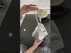 Top-Grain Oil-Waxed Cowhide Cloud-Shaped Dumpling Bag