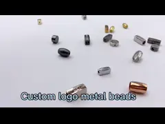 Custom Logo Metal Beads Alloy Bracelet Bead Spacer Beads