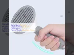 Multi Color Cat Pet Cleaning Tools Self Cleaning Dog Hair Brush Pet Grooming Brush