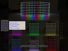 Китай Автомобильный светодиодный дисплей 16 * 64 Программируемый USB 5V RGB анимация текста DIY прокрутка панель дистанционного управления Рекламный светодиодный экран продается