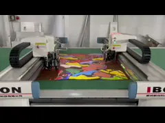 China Dual Head IB1660 Leather Cutting Machine | Automatic CNC Genuine Leather Cutter for sale