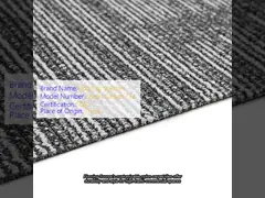 Customizable Commercial-Grade Nylon Surface Modular Carpet Tiles with PU Backing