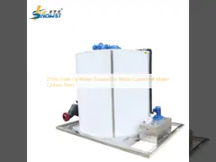 China 25ton Flake Ice Maker Evaporator Water Cooled Ice Maker Carbon Steel for sale