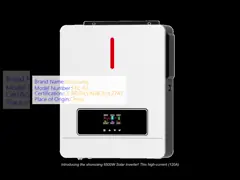 China 6500W Solar Panel Inverter With 120A High Current And 500V Input For Efficient Power Conversion for sale