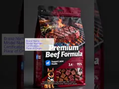 dog food bag printing packaging customized matte plastic bags food grade moisture proof polyethylene pet food plastic bags