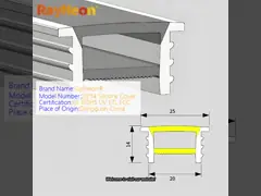 China Anti Yellowing Silicone Cover For LED Light Strip Indoor Lighting 20*14mm for sale