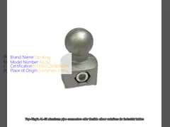 China Industrial Use Table Aluminum Pipe Connector Flexible Elbow Connector for sale