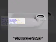 In-Wall Concealed Toilet Flushing Elbow Pipe Anti-Clogging Water-Saving Thickened Suitable For Multiple Models Of Toilet Seat Accessories HDPE