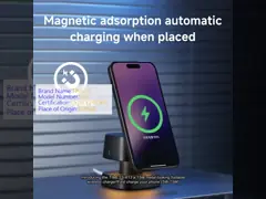 15W 메탈 느낌 폴더블 무선 충전기 휴대용 무선 고속 충전