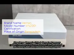 12 inch tencel fabric gel memory foam mattress