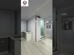 75mm EPSサンドイッチパネルと折りたたみ式20フィートコンテナの鋼製シングルドア（カスタマイズ可能なテラス付き）