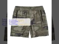 Camouflage Mens Workout Sublimated Mesh Shorts Sportswear Running Wear 100% Polyester