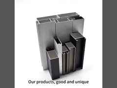 Anodized black aluminum profile