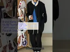 China New Autumn And Winter Color Blocked Double Collar Suit Jacket for sale