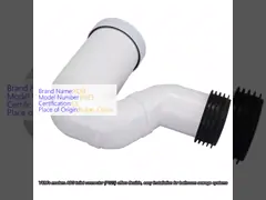 ABS Injection Molded Bathroom Sewage Pipe Outlet Wall Drain Elbow Switch Accessory