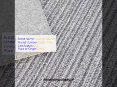 9.0mm Thick Flooring Carpet Tiles Nylon Fiber PU Backing 50cm x 50cm 60cm x 60cm 100cm x 100cm