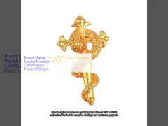 China 18K AU750 Genuine Gold Corporate Jewelry Collection for High-End Gifting and Luxury Collections for sale