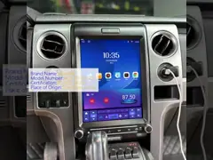 12.1-Zoll-Auto-Radio IPS Navigation Carplay Tesla vertikaler Bildschirm für Ford F150 2013-2015