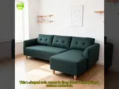 18076 L Shape Pull Out Sofa Bed