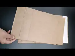 China Virgin Pulp Natural Brown Side Gusset Kraft Paper Bag For Gift Packaging for sale