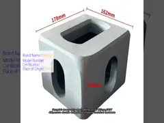China High Quality 40ft 20ft Shipping Container Corner Fitting ISO Dry Container Corner Casting Steel SCW 480 178x162x118mm for sale