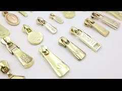 China Matte Gold Zipper Puller Corrosion Resistant Zipper Slider Puller Anti Fade for sale