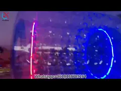 View Factory LED Light PVC Roller Tube Roller Ball Game Inflatable Body Zorb Ball Demo