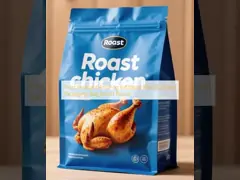 Frost Resistant Anti Fog Inflatable Roast Chicken Packaging Bag Retort Pouch