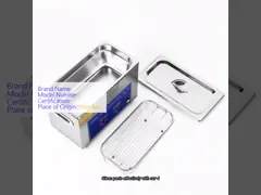 China Industrial Digital Heated Ultrasonic Cleaner 4.5L 40KHz with Temperature Control 20-80°C for Metal Parts for sale