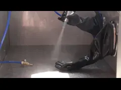 Wet blasting machine with closed-loop system