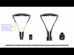 Cina Illuminazione per esterni IP65 Luci da giardino Lampada da giardino Lampada da palo Luce superiore Palo Luce LED urbano in vendita