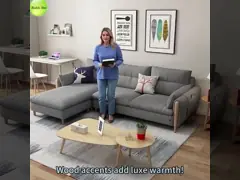 China Heavy Duty Corner L Shaped Sectional Sofa Couch Recliner Low Profile for sale