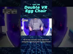 2-Seater Vr Egg Chair Coin Operated 5D 7D Cinema Simulator for Shopping Mall Adventure Park