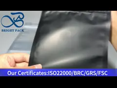 Translucent frosted aluminum foil composite bag