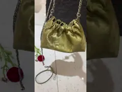 Velvet-Satin Cowhide Small Gold Ball Shoulder & Crossbody Bag