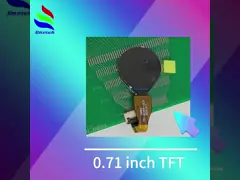0.71 Inch Round TFT LCD Module with 160x160 Resolution and IPS Viewing Angle for Wearable and Industrial Applications