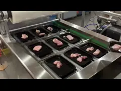 Automatic Continuous Vacuum Skin Displacement Chain Plastic Tray Sealer DQ630AT-VS High Quality Tray Sealer Machine