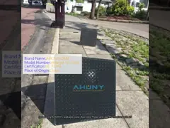 China Walkable Solar Floor Tile Rough Surface PV Module Anti-slippery Floor Panel Solar Off Grid Pavement Terrace Ground House System for sale
