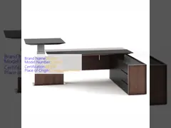 China Executive Office Desk Electric Height Adjustable Standing Desk Modern Ergonomic Leather Manager Table Capri T for sale