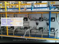 Anti Backfire Servo Drive Cupcake Sponge Cake Bakery Tunnel Oven