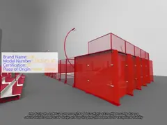 China Padels Court with Spectator Seating and Lighting System for Sports Venues for sale